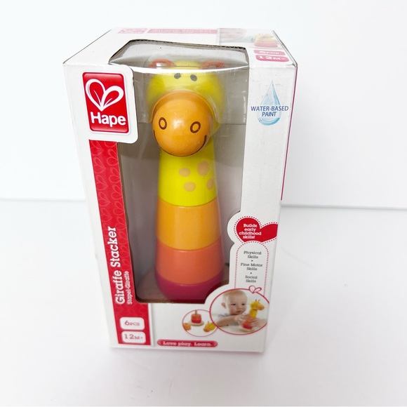 Hape | Toys | Hape Giraffe Wood Stacker Childrens Toy 2m | Poshmark